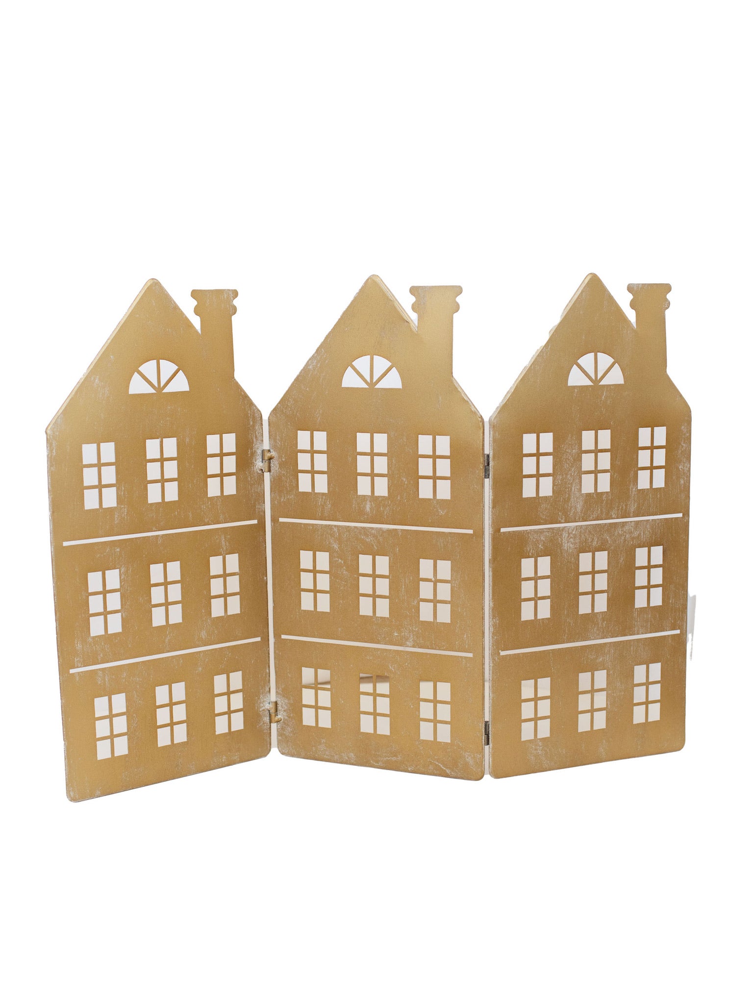 Trifold Gold Metal House | W | R Home Company & WR Littles Co.