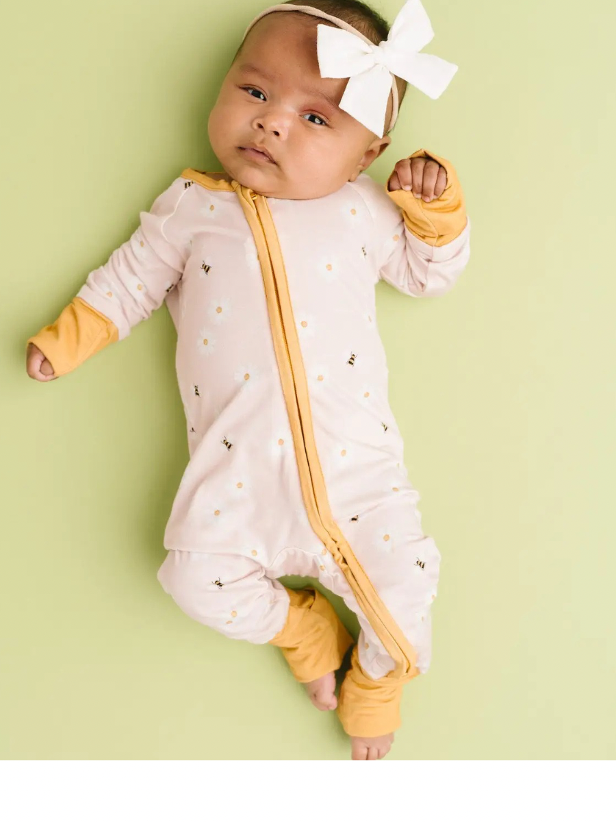 Bee and Bloom Bamboo Sleeper Pajamas | W | R Home Company & WR Littles Co.