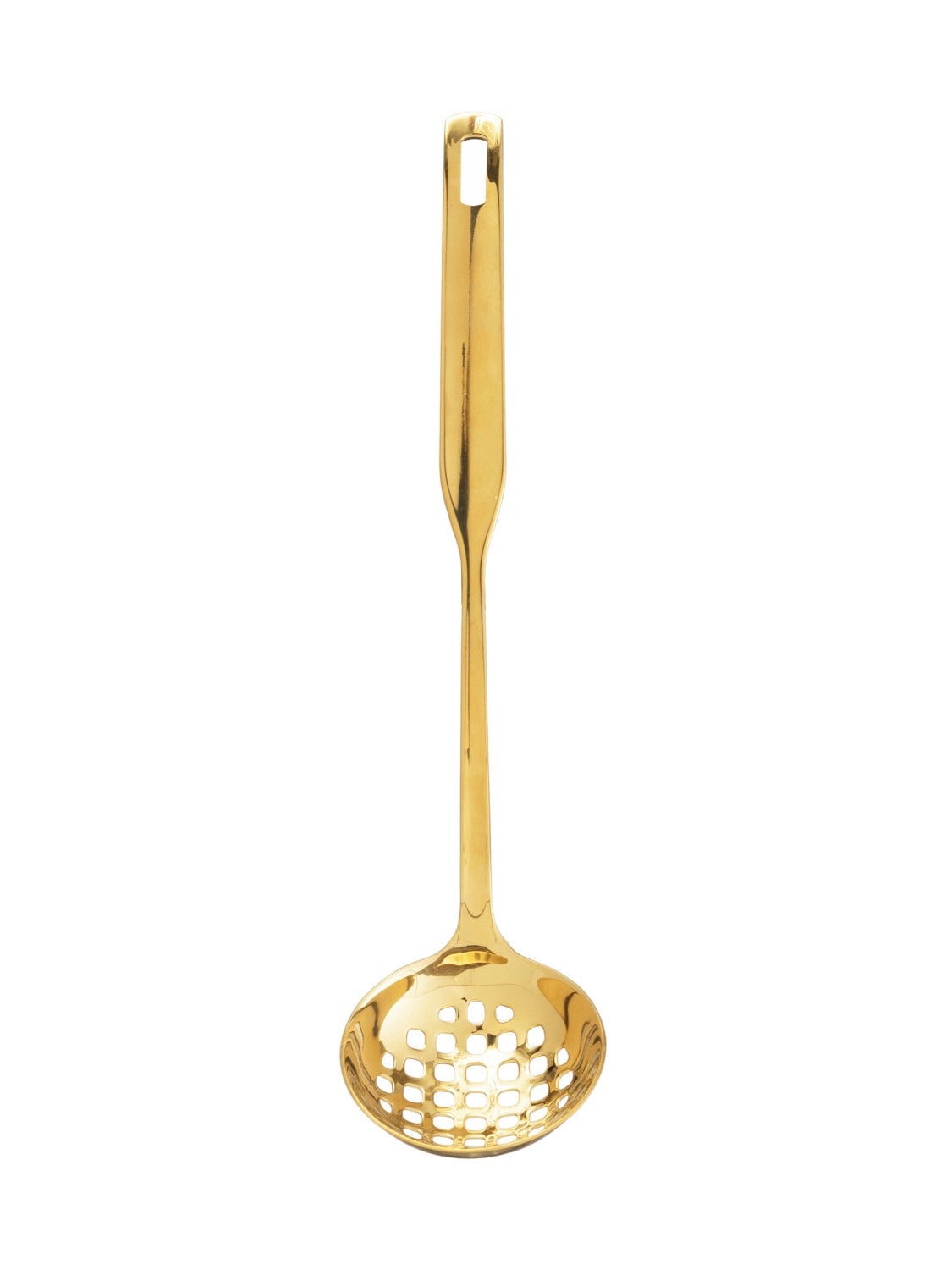 Stainless Steel Slotted Ladle | Gold Finish | W | R Home Company